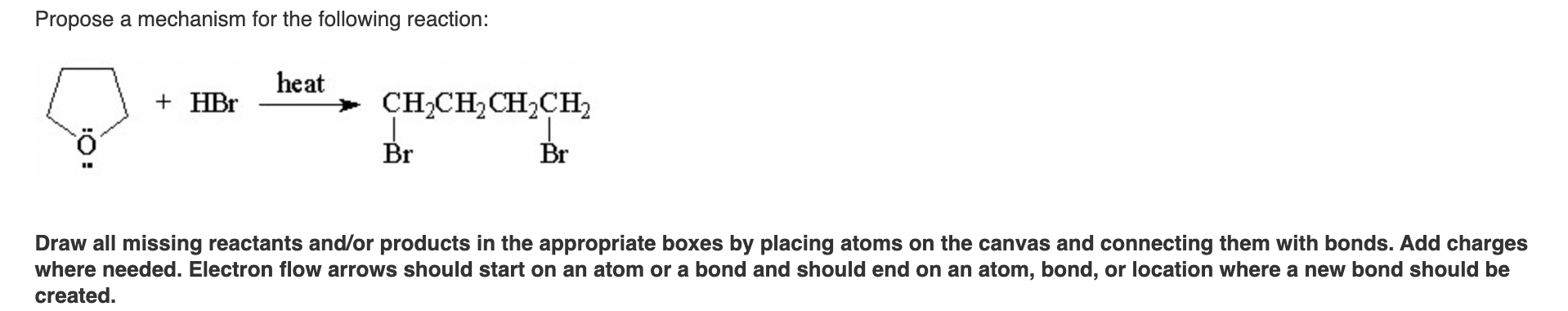 Solved Propose a mechanism for the following reaction: Draw | Chegg.com