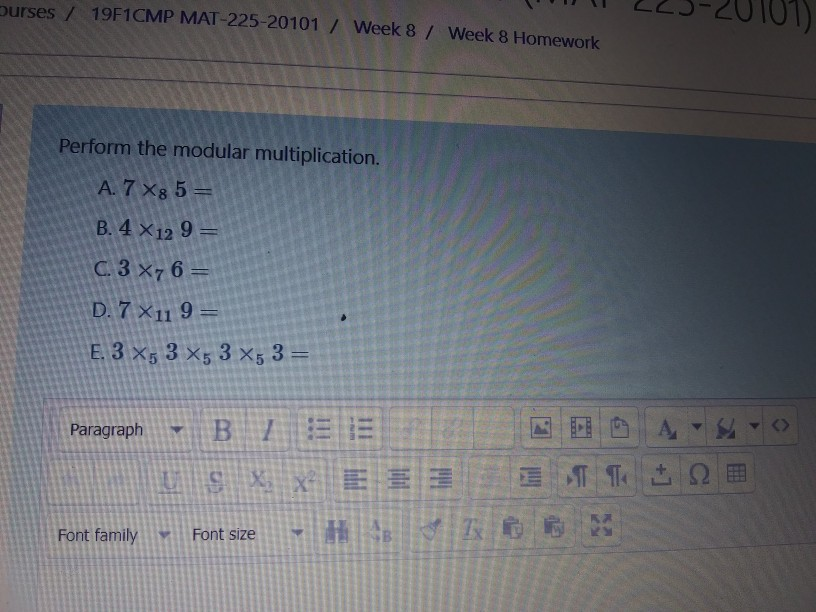 Solved VP Discrete Mathematics (MAT-225-20101) urses / | Chegg.com