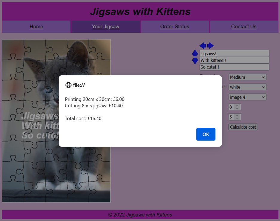 Solved Your task is to create (part of) a website for | Chegg.com