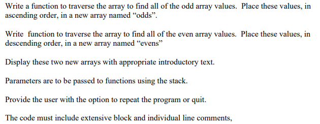 Solved Write A Function To Traverse The Array To Find All Of 