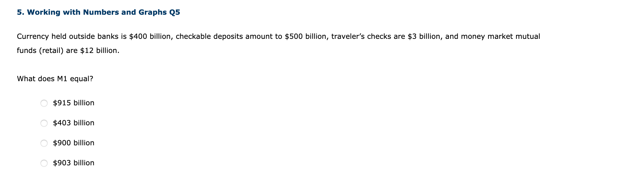 Solved 5. Working with Numbers and Graphs Q5 Currency held | Chegg.com