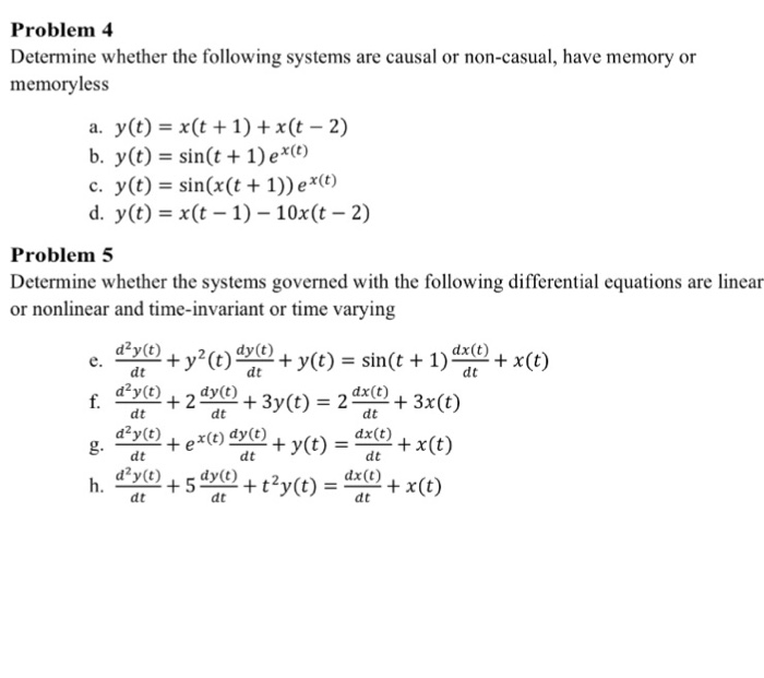 Solved Signal properties Problem 1 Sketch each of the | Chegg.com