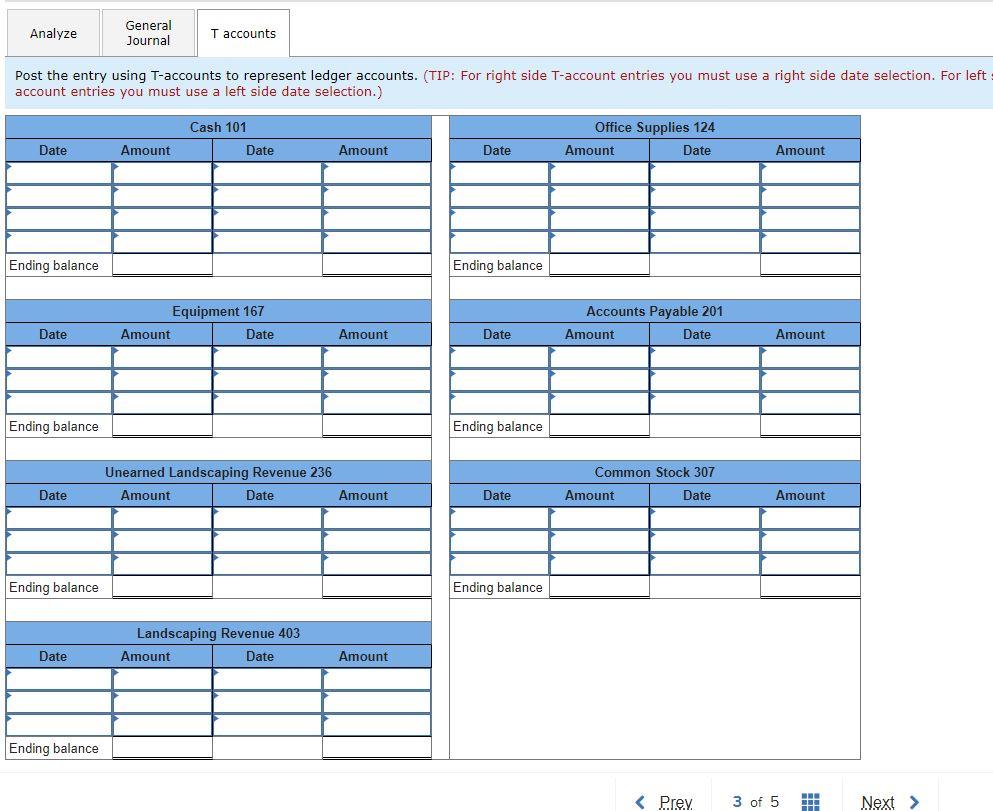 Solved For each transaction, (1) analyze the transaction | Chegg.com