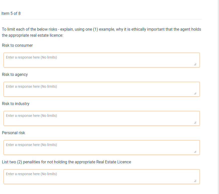 Solved To limit each of the below risks - explain, using one | Chegg.com