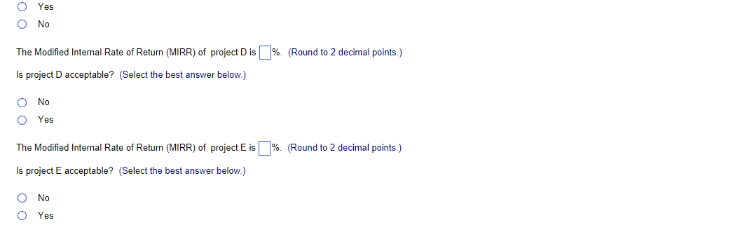 Solved Modified Internal Rate of Return. Using a cost of | Chegg.com
