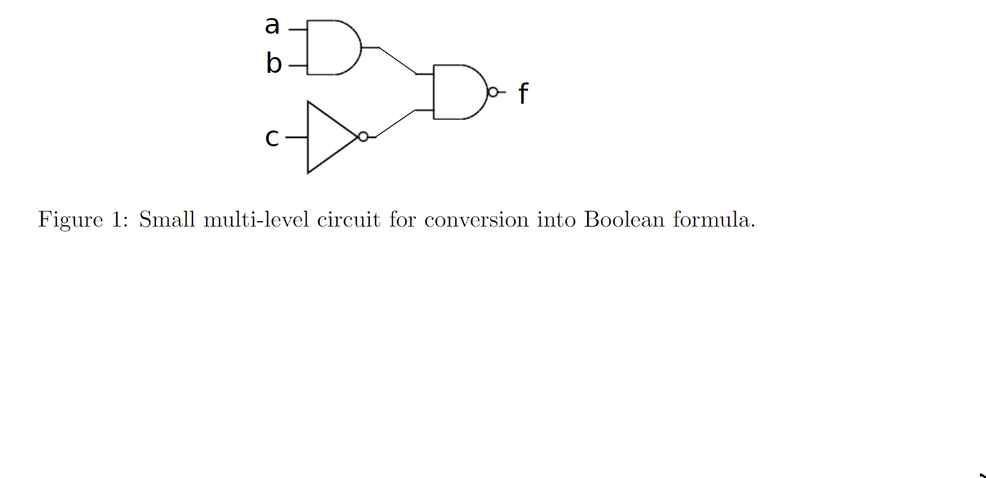 Solved Figure 1: Small multi-level circuit for conversion | Chegg.com