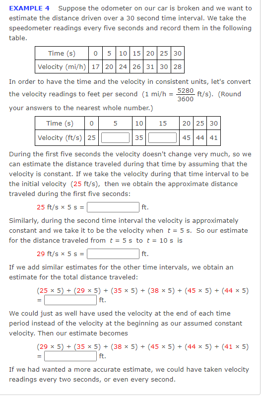 Solved EXAMPLE 4 Suppose the odometer on our car is broken | Chegg.com