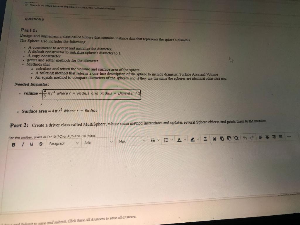 Solved There is no value because the det, der has not been | Chegg.com