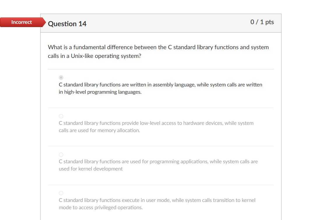 Solved What is a fundamental difference between the C | Chegg.com