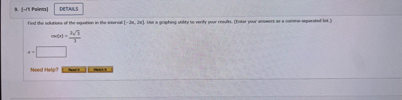 Solved csc(x)=323 | Chegg.com
