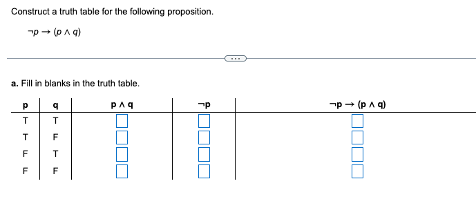 Solved Construct a truth table for the following | Chegg.com