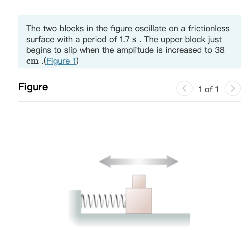 Solved The two blocks in the figure oscillate on a | Chegg.com