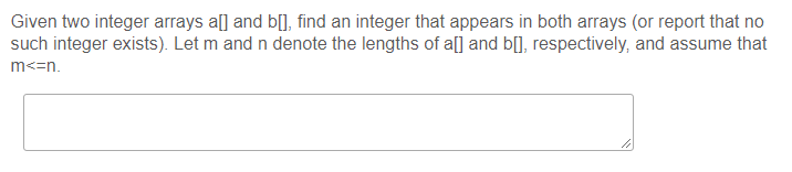 Solved Given Two Integer Arrays A And B Find An Integer