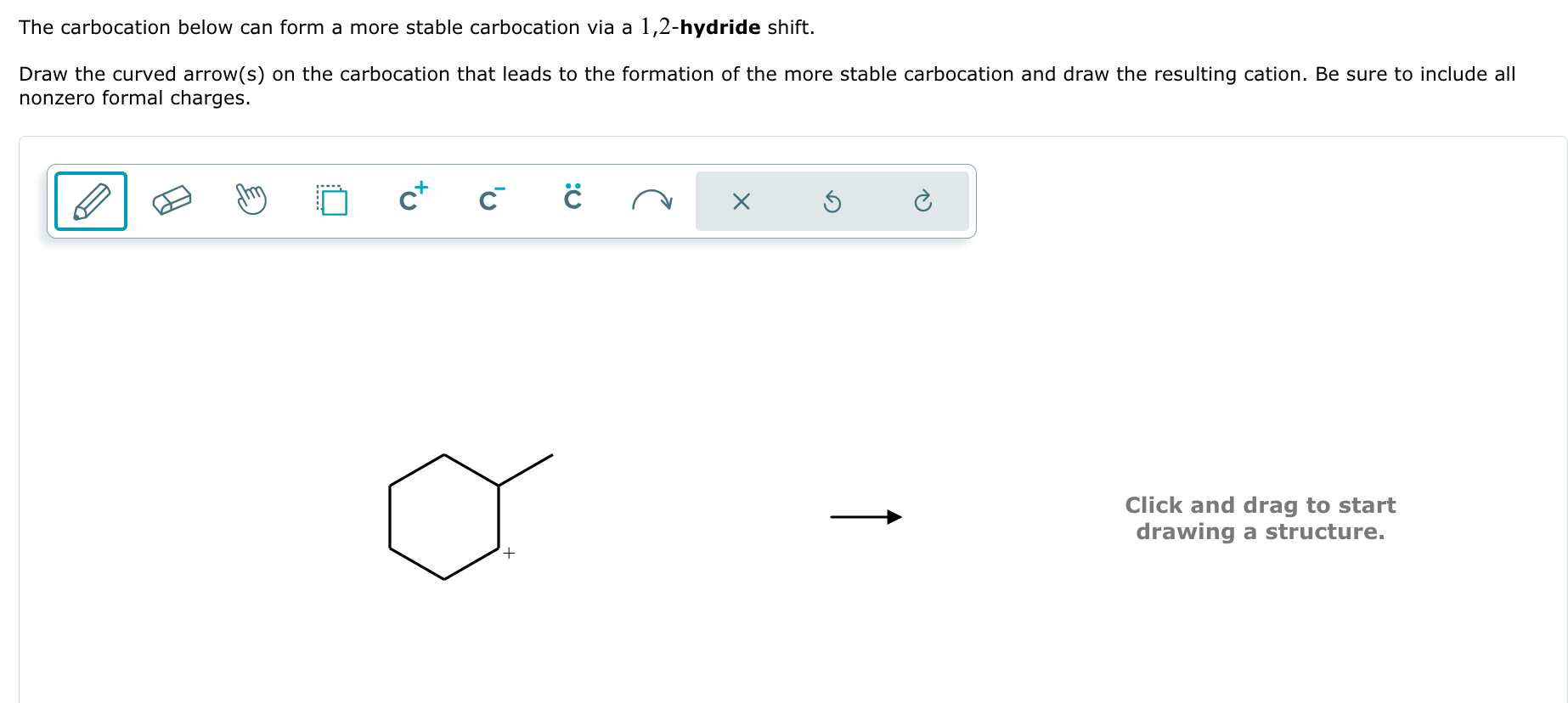 Solved The carbocation below can form a more stable | Chegg.com