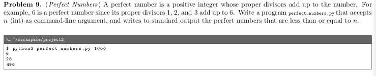 Solved Problem 9. (Perfect Numbers) A perfect number is a | Chegg.com