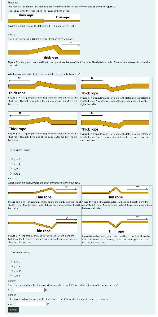Solved Question: iwo roues with different thicknesses made | Chegg.com