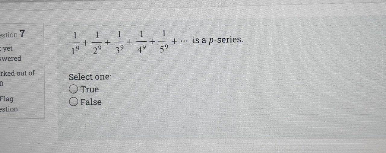 Solved estion 7 1 1 1 1 + ... + + + + is a p-series. 19 29 | Chegg.com Solved estion 7 1 1 1 1 + ... + + + + is a p-series. 19 29 | Chegg.com