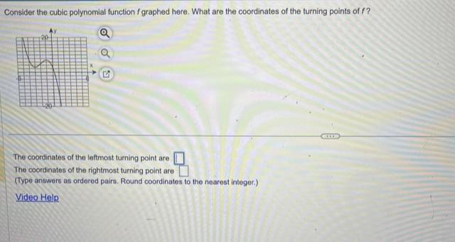 Solved The coordinates of the leftmost turning point are The | Chegg.com