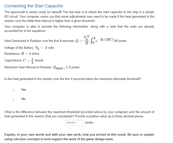 Solved Connecting the Start Capacitor The spacecraft is | Chegg.com