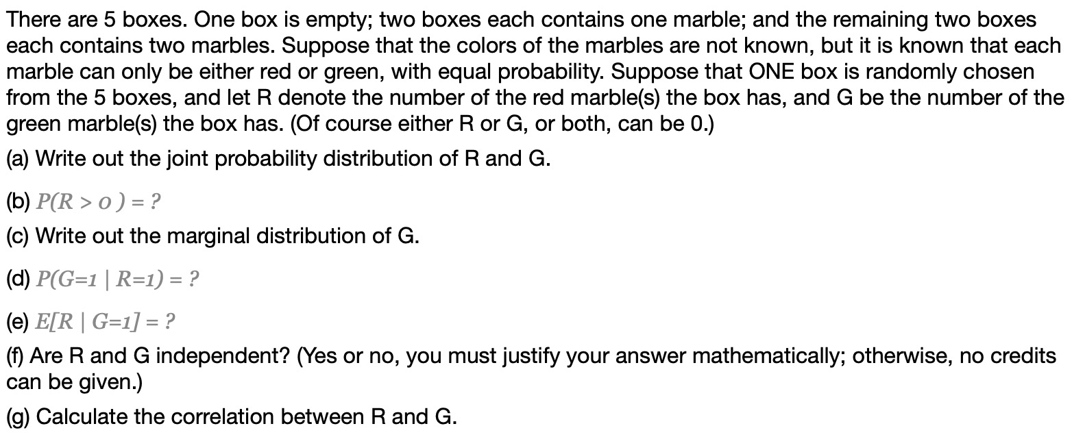 Solved There are 5 boxes. One box is empty; two boxes each | Chegg.com