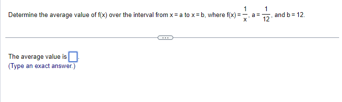 Solved Determine the average value of f(x) over the interval | Chegg.com