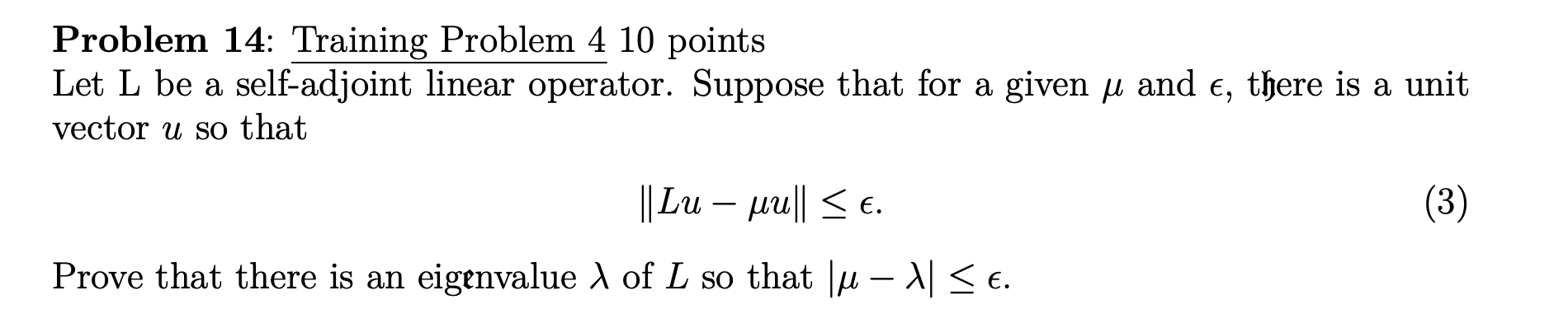 Solved Problem 14: Training Problem 410 points Let L be a | Chegg.com