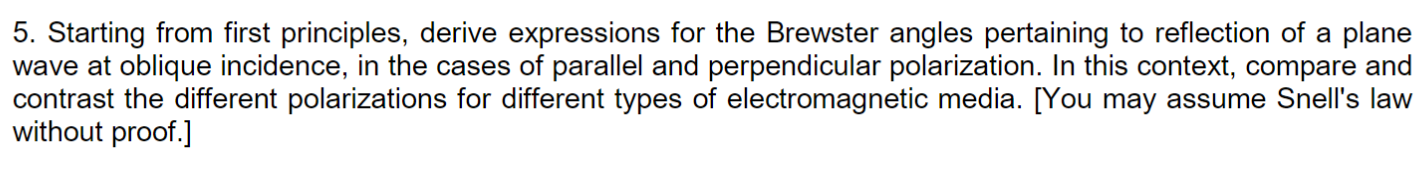 Solved 5. Starting from first principles, derive expressions | Chegg.com