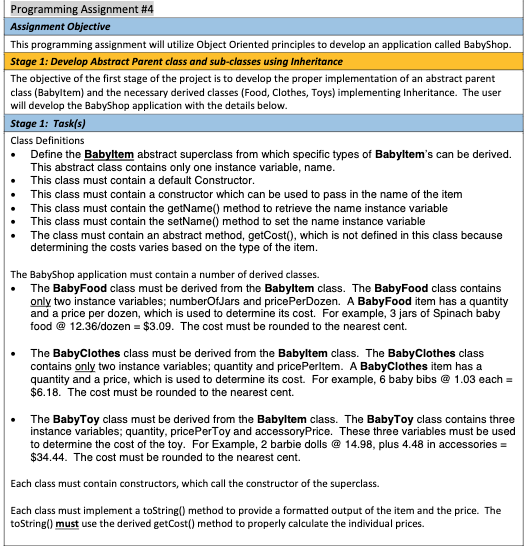 Solved Programming Assignment #4 Assignment Objectiv This | Chegg.com