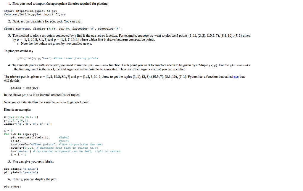 Outcomes • numpy arrays • classes Description In this | Chegg.com