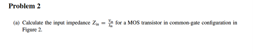Solved (a) Calculate the input impedance Zin =Iin Vin for a | Chegg.com