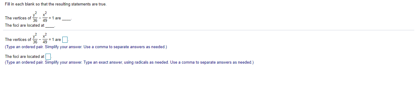 Solved Fill in each blank so that the resulting statements | Chegg.com