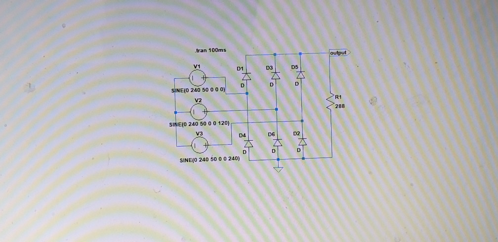 Solved c. Rectifier Desikn: Design and simulate a six pulse | Chegg.com