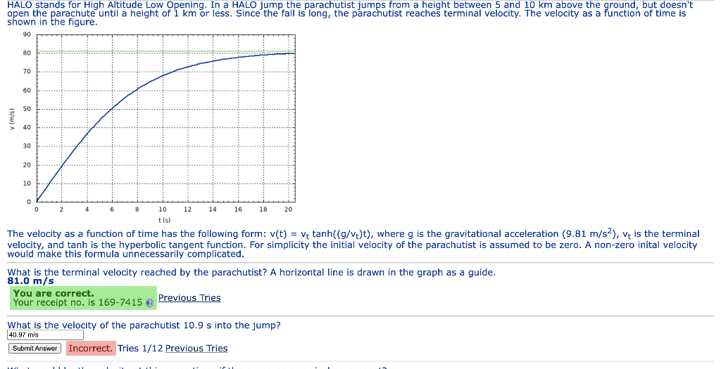 Solved HALO stands for High Altitude Low opening. In a HALO | Chegg.com