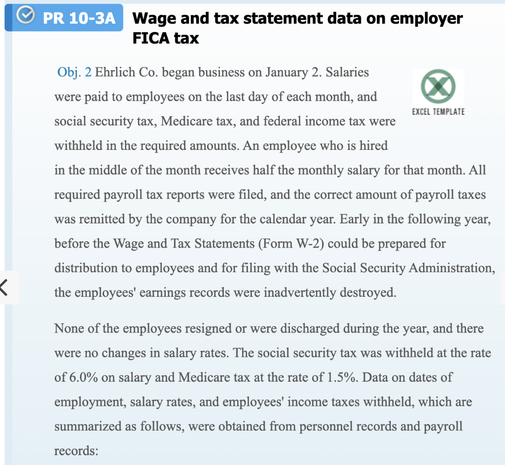 Solved QPR 10-3A Wage and tax statement data on employer | Chegg.com
