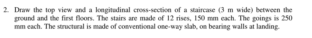 Solved 2. Draw the top view and a longitudinal cross-section | Chegg.com