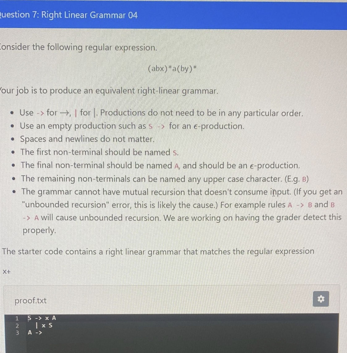 Please write Right linear Grammar of given Regular | Chegg.com