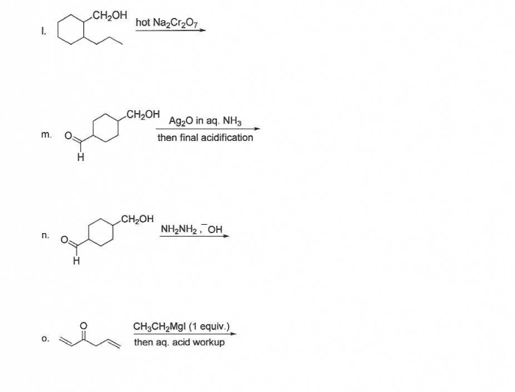 Solved CH2OH hot Na2Cr2O7 1. CH2OH Ag2O in aq. NH3 then | Chegg.com