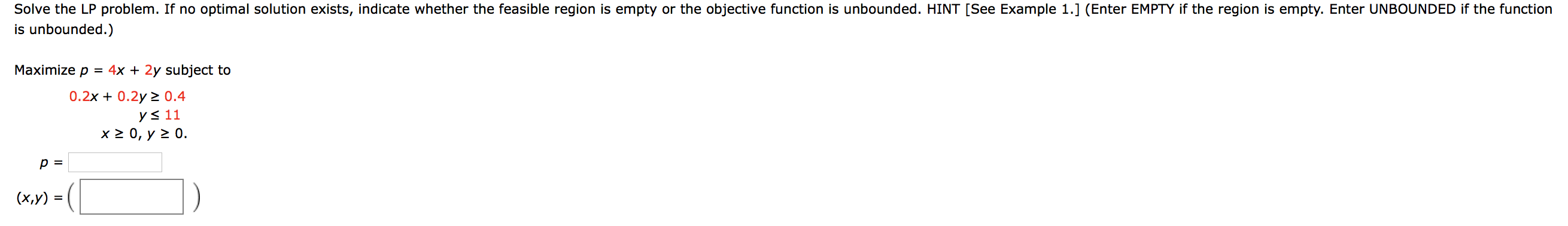Solved Solve the LP problem. If no optimal solution exists, | Chegg.com