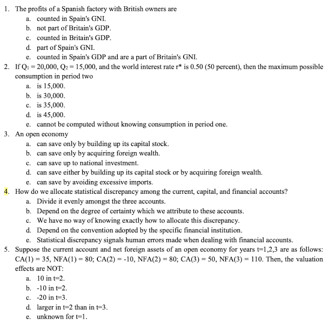 Solved 1. The profits of a Spanish factory with British | Chegg.com