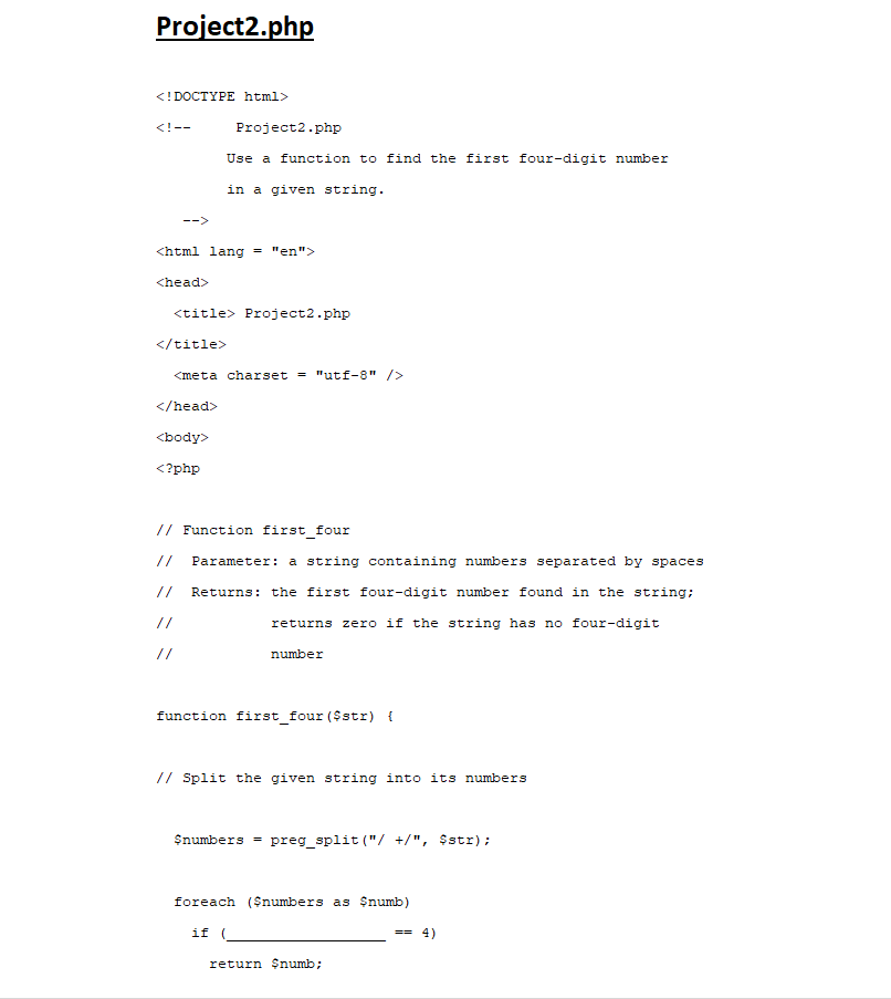 Solved Project2.php Project2.php "); | Chegg.com