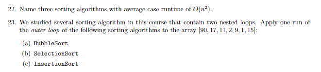 Solved 16. If an algorithm has O(n) runtime, does it imply | Chegg.com