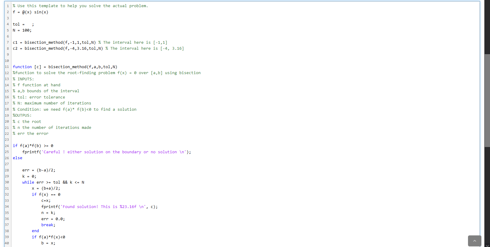 Bisection Method On A Complicated Function O 8945