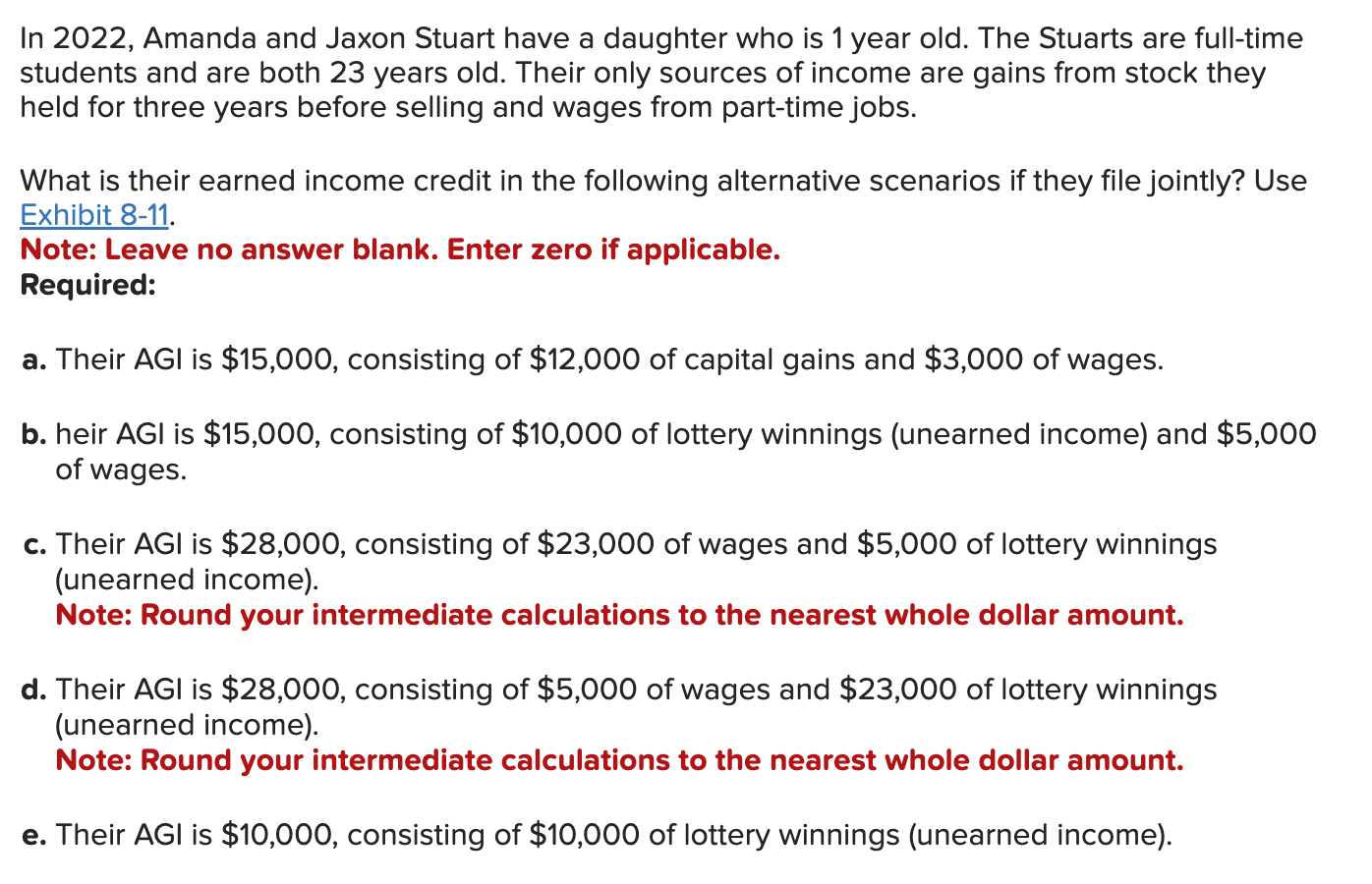 In 2022, Amanda and Jaxon Stuart have a daughter who | Chegg.com