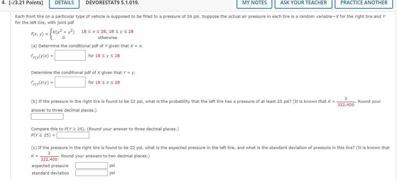 Solved 4. [-/3.21 Points] DETAILS DEVORESTAT9 5.1.019. MY | Chegg.com