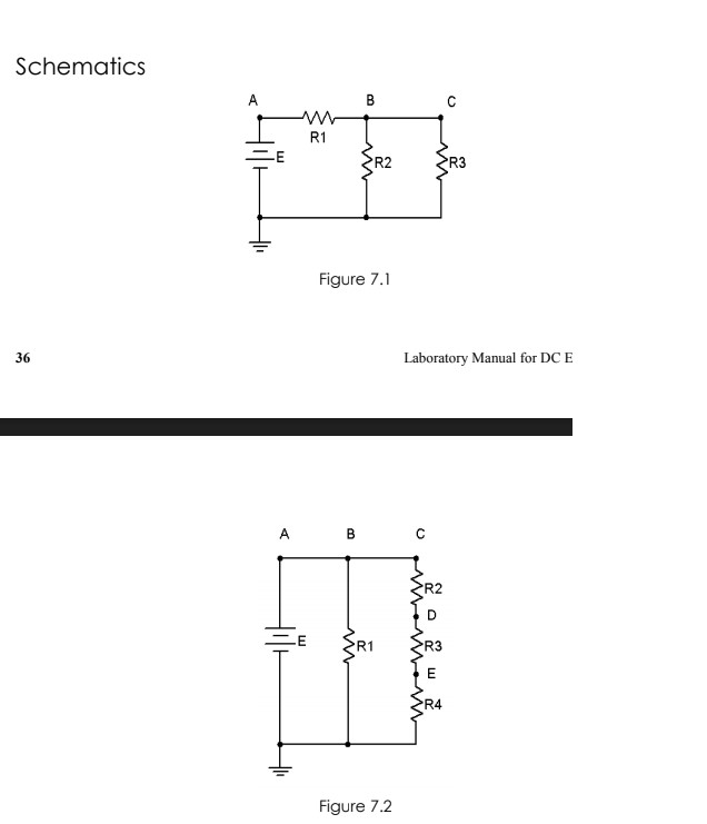 Solved Schematics Figure 7.1 36 Laboratory Manual for DCE | Chegg.com