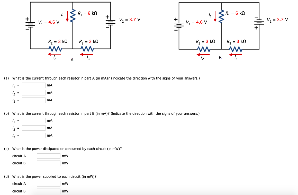 Solved Consider The Circuits Shown Below Due To The Nature 