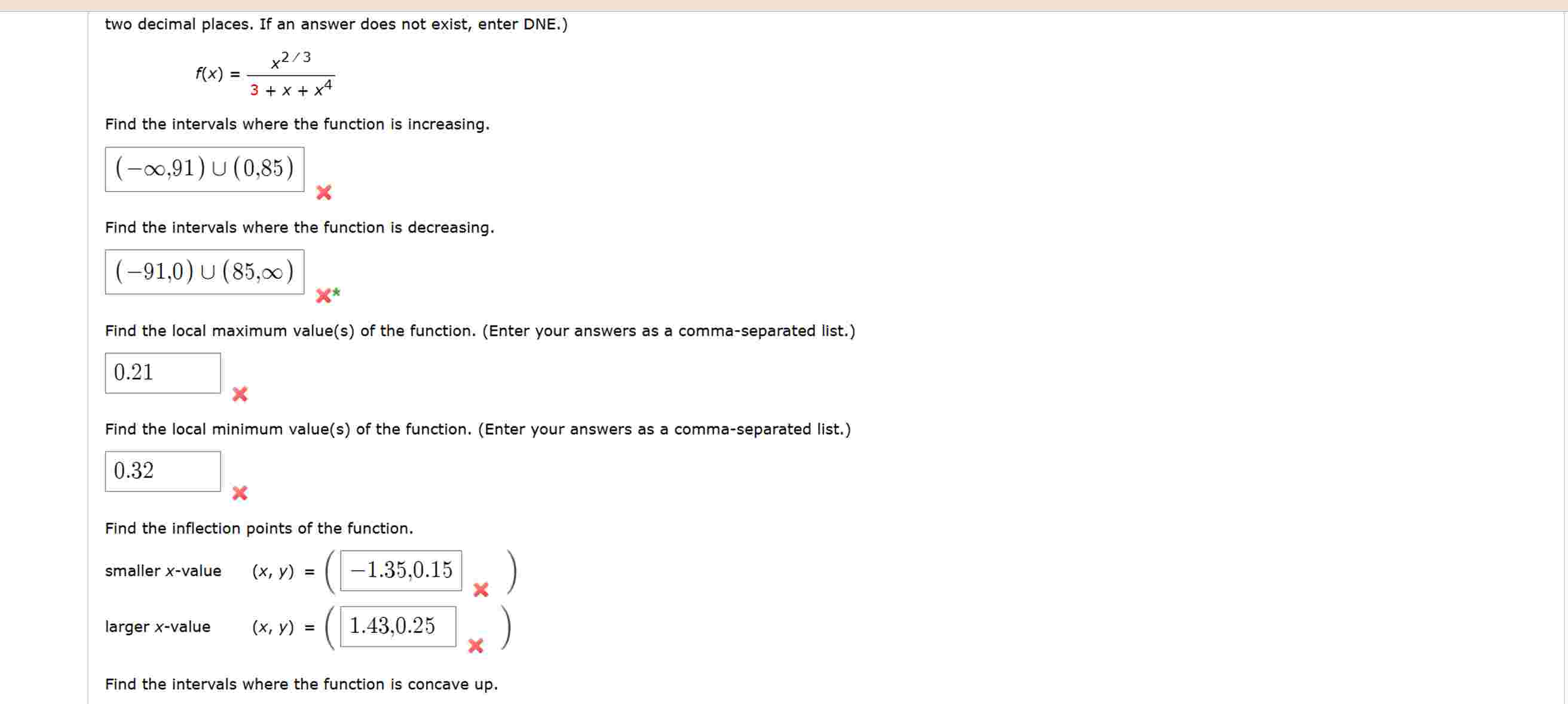 Solved two decimal places. If an answer does not exist, | Chegg.com