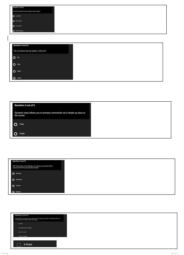 Solved Autodesk AutoCAD 2D Drafting, Sketching ﻿Multiple | Chegg.com
