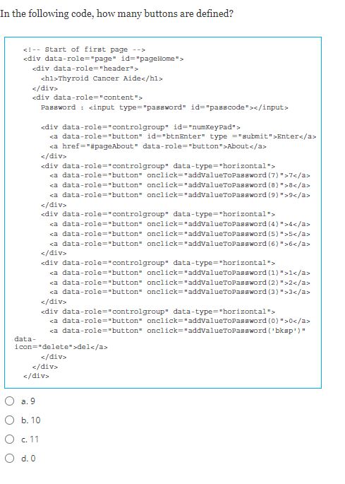 Solved cdiv data-role= "page" id= "pageHome " > cdiv | Chegg.com