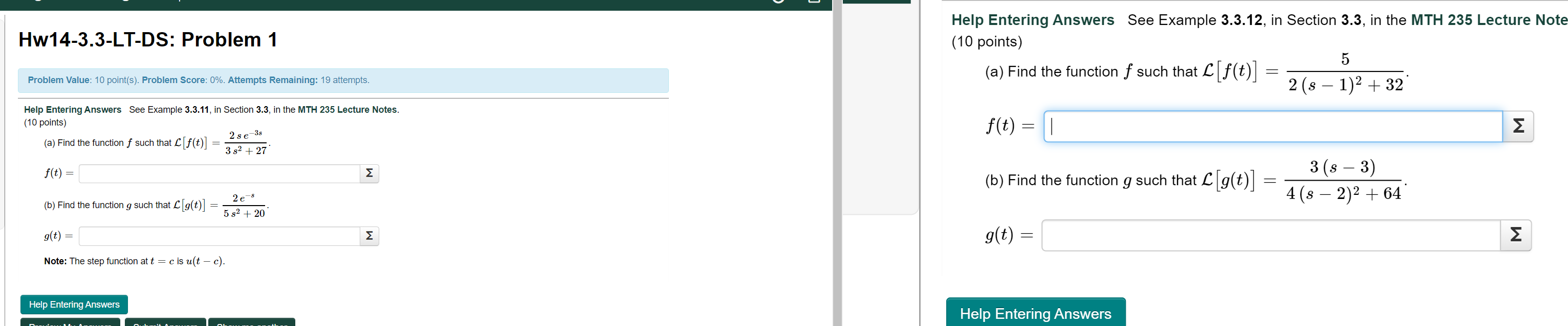 Solved Hw14-3.3-LT-DS: Problem 1 Help Entering Answers See | Chegg.com
